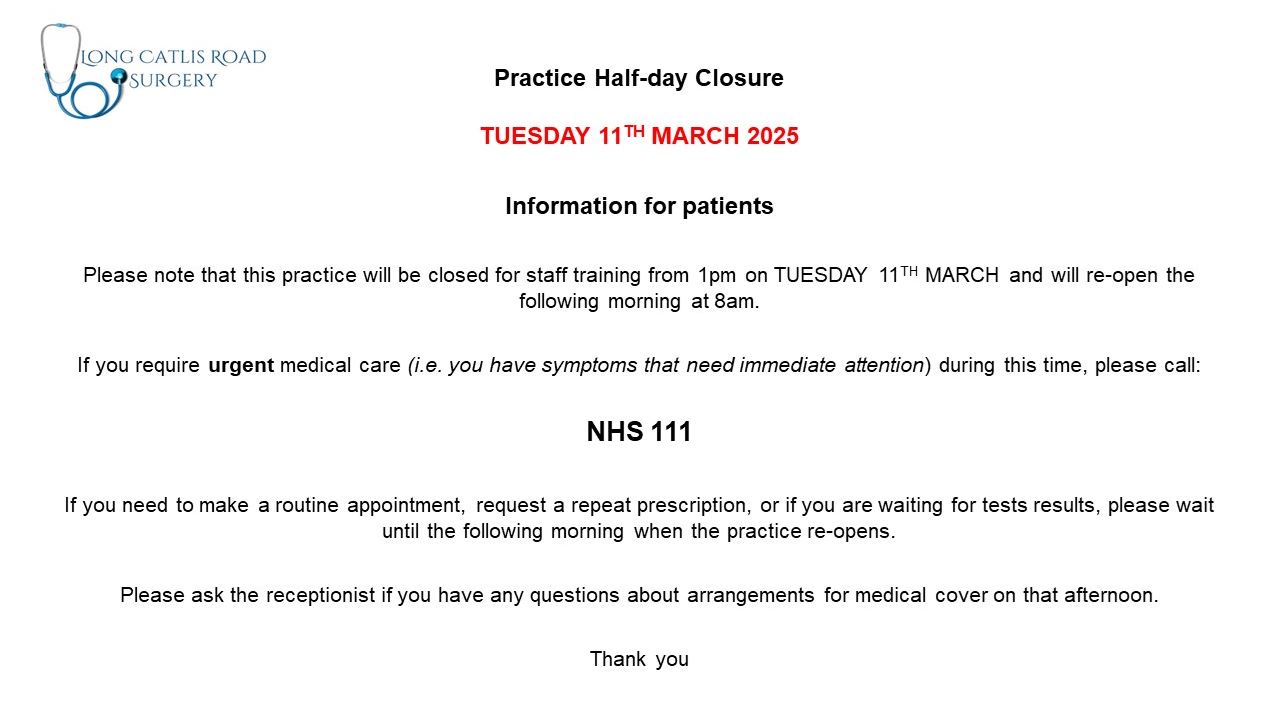 Homepage - Long Catlis Road Surgery